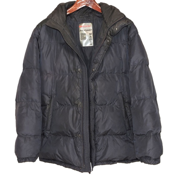 Prada | Jackets & Coats | Prada Mens Black Comfort Winter Coat | Poshmark